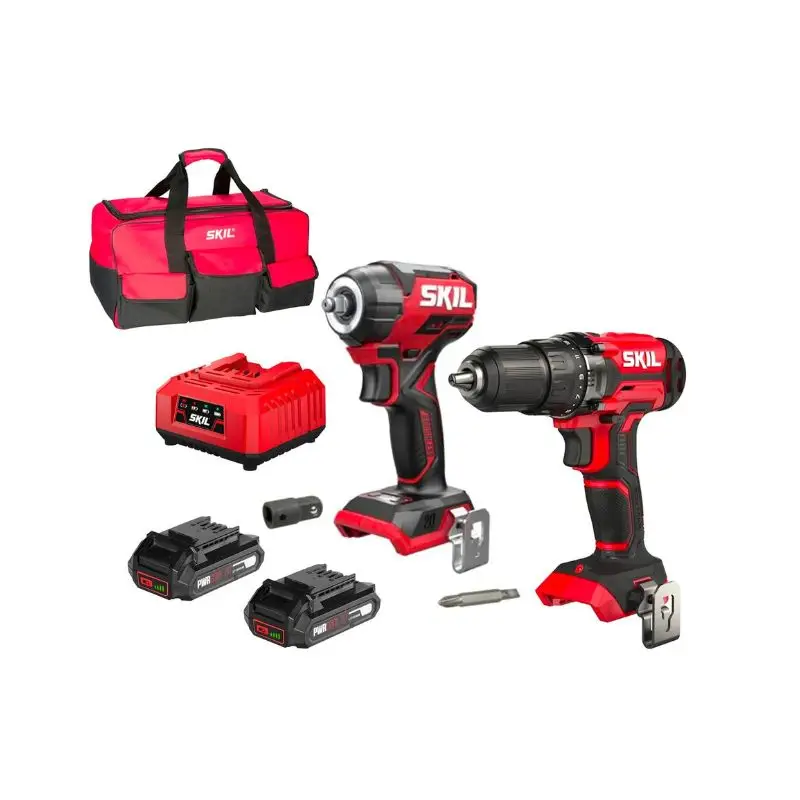 SKIL 3358 EA KIT Trapano a percussione + Avvitatore a massa battente Compact Brushless